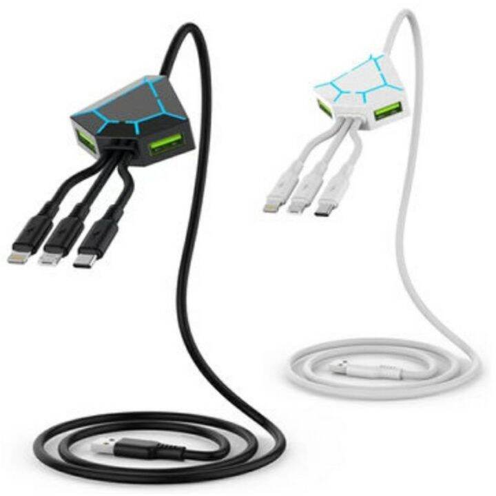 5in1 Multifunctional USB Expansion Data Line 2.4A Fast Charge USB Cable ...