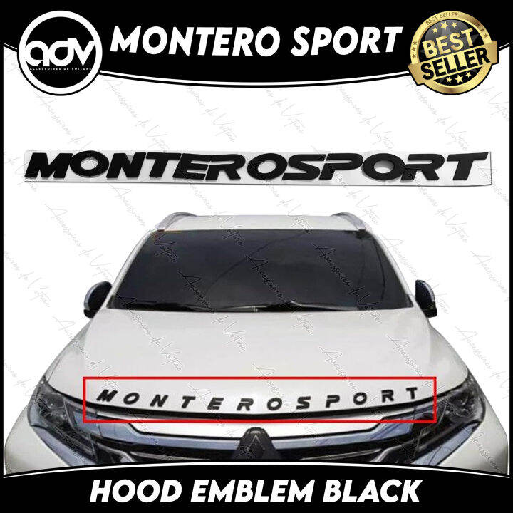Montero Sport 2005-2015 Hood Emblem (Black) | Lazada PH