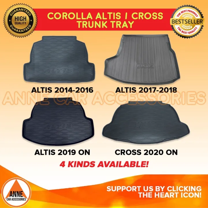 Toyota Altis / Cross / Corolla 2014 - 2021 Trunk Tray / Cargo Trunk ...