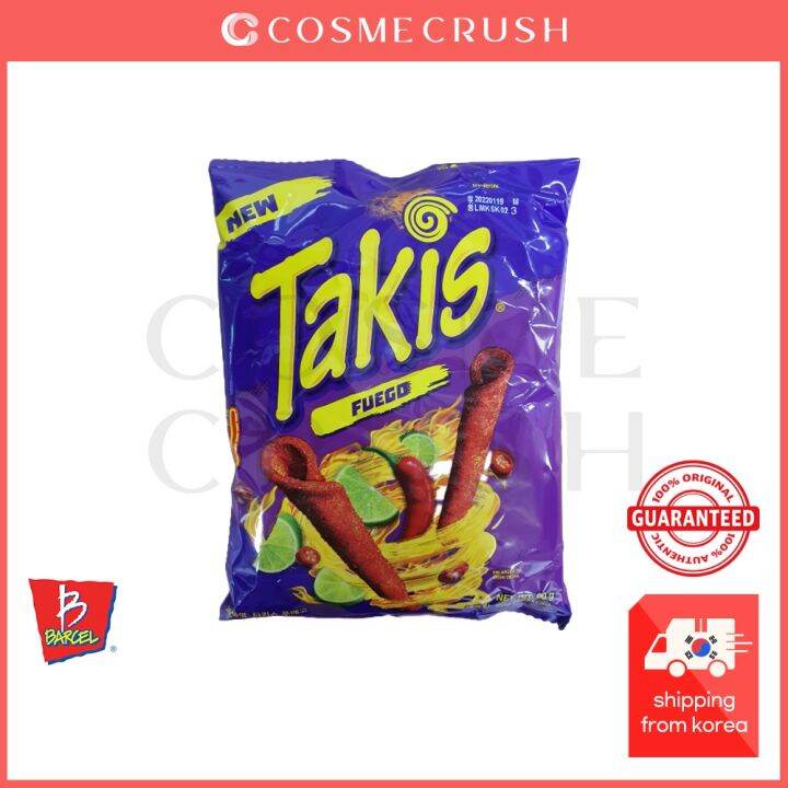 Takis Fuego Hot & Spicy Chili Pepper Lime Tortilla Chip Snack 90g ...