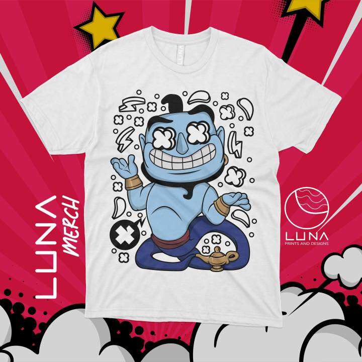 Pop Art- Genie ( Aladin ) Funko pop Chibi Shirt - The Luna Merch ...