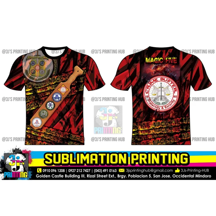 CRIME BUSTER Frat Shirt Full Sublimation T Shirt CRIME BUSTER | Lazada PH