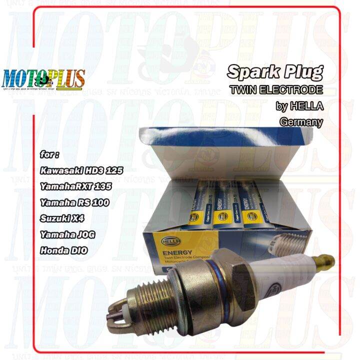 Spark plug for HD3 125 RXT 135 RS 100 X4 Jog Dio by Hella Made in ...