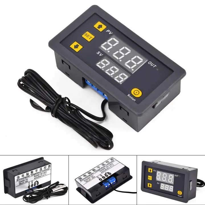 Temp Temperature Controller Control LED Digital Waterproof Power Sensor ...