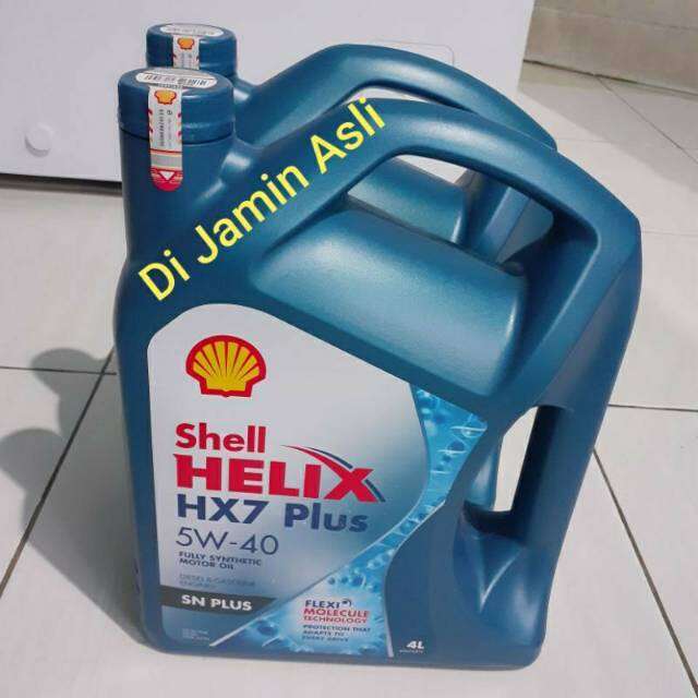 Shell Helix HX7 Plus 5W-40 Semi Synthetic 4 Liter | Lazada Indonesia
