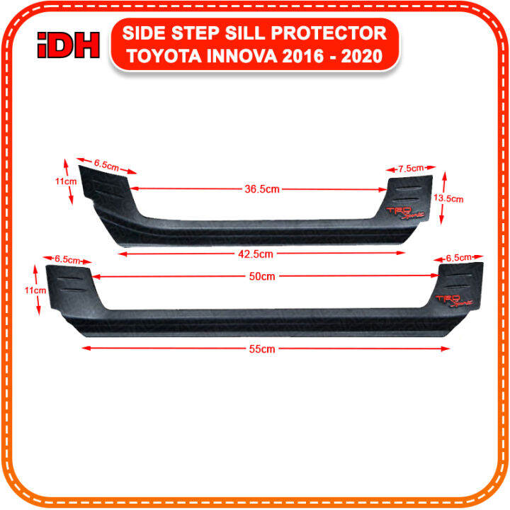 Toyota Innova TRD 2016 - 2020 Side Step Sill / Door Side Scuff Plate ...