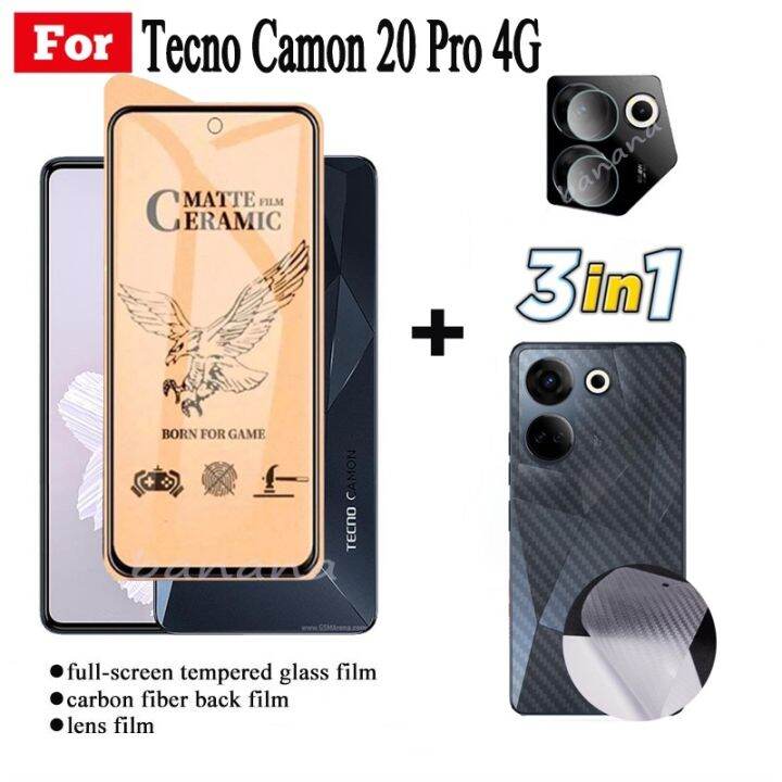 Tecno Camon 20 Pro 5G Ceramic Tempered Glass for Tecno Camon 20 / 20 Pro 4G Spark Spark 10C 10 ...