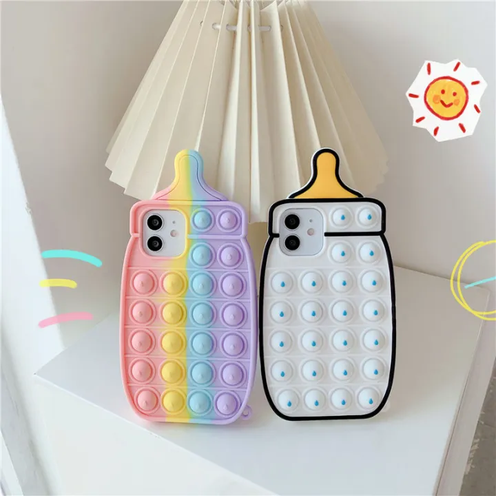 Secbond เคสโทรศัพท์ขวดเด็กน่ารัก3D,เคสซิลิโคนนิ่มกันฝุ่นสำหรับ Apple ...