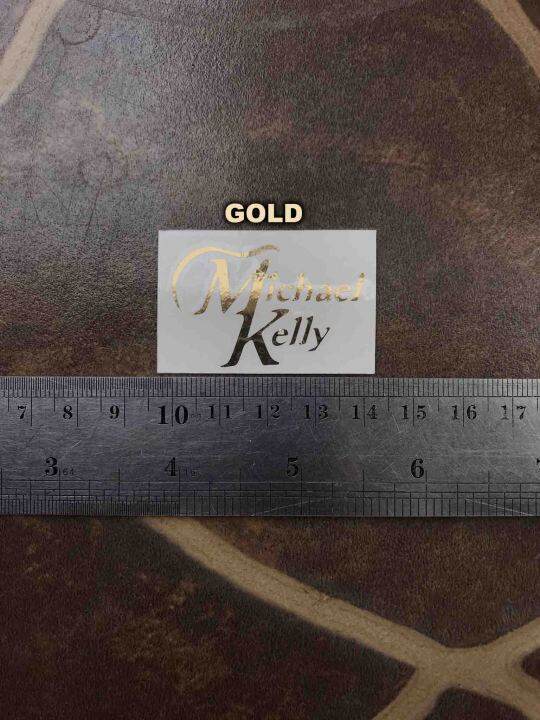 Gitar Michael Kelly Sticker Tempel Headstock Decal Elektrik Akustik ...