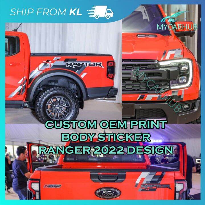 Ford Ranger 2022 Design (Custom Sticker) for Car Body Raptor / Ranger ...
