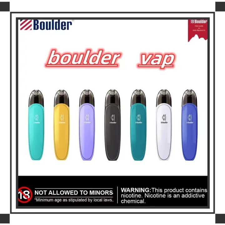 Vape set BOULDER Reuseable Cigarettes vape smoke pen type Bottom glow ...