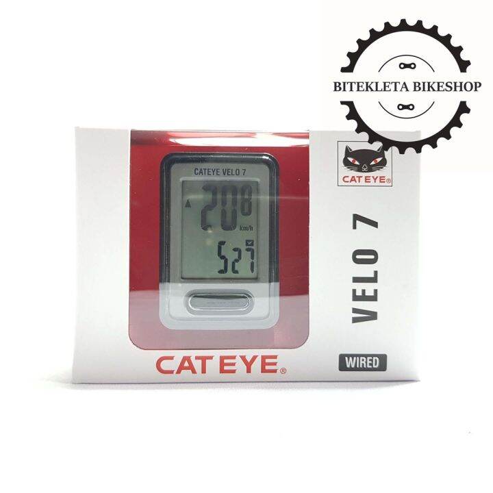CATEYE VELO 7 BICYCLE COMPUTER SPEEDOMETER SPEED METER FOR MTB BICYCLE ...