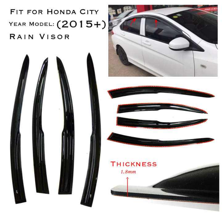 CPA HONDA CITY 2015 2016 2017 2018 2019 2020 2021 2022 2023 RAIN VISOR ...