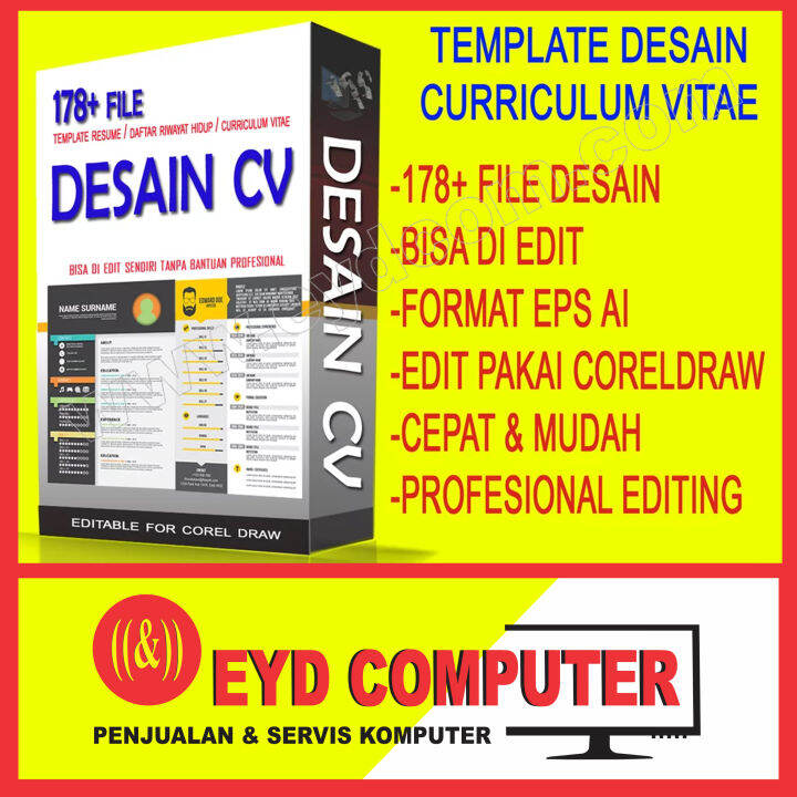 DESAIN CV CURRICULUM VITAE RESUME DAFTAR RIWAYAT HIDUP TEMPLETE CDR ...