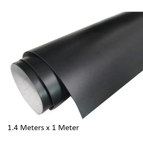 Plain Black Matte Vinyl Sticker 1.4 Meters x 1 Meter | Lazada PH