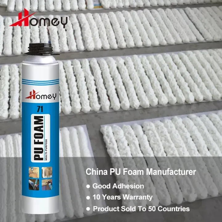 Multipurpose Expandable Vira Polyurethane Foam PU Foam Spray (750ml) Fills Cracks And Joints ...