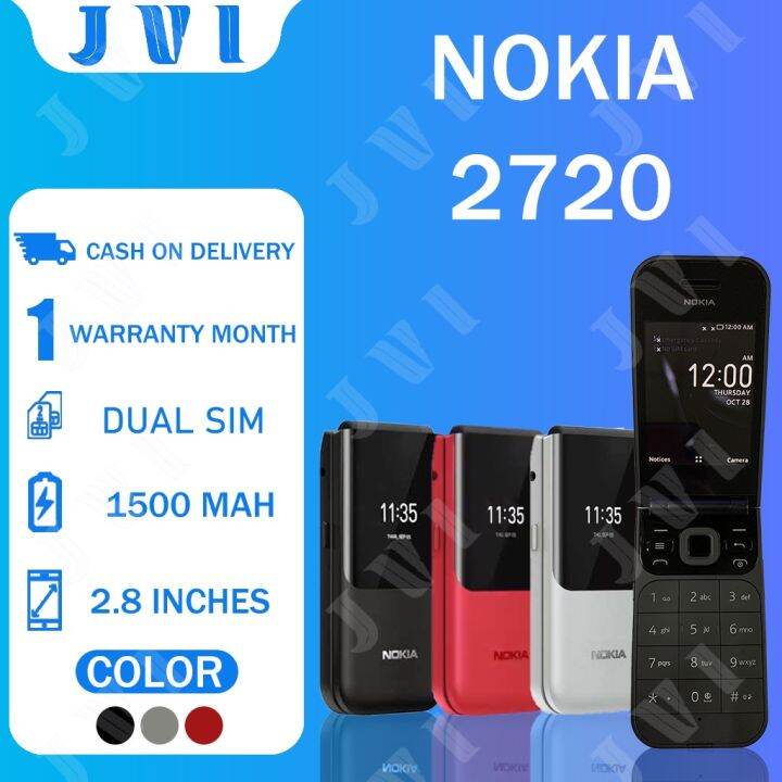 Nokia 2720 flip phone 2G version dual card dual screen button phone ...