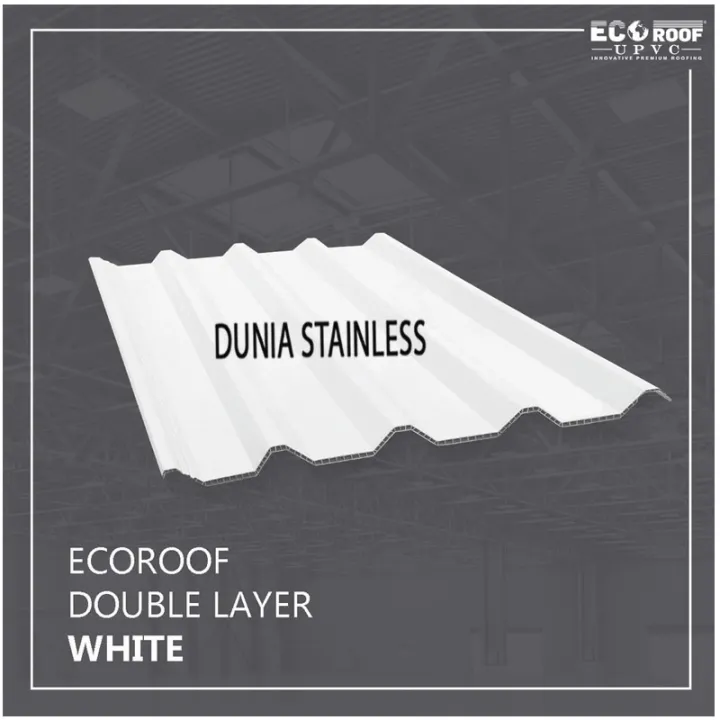 Atap Ecoroof UPVC Double Layer Putih /meter | Lazada Indonesia