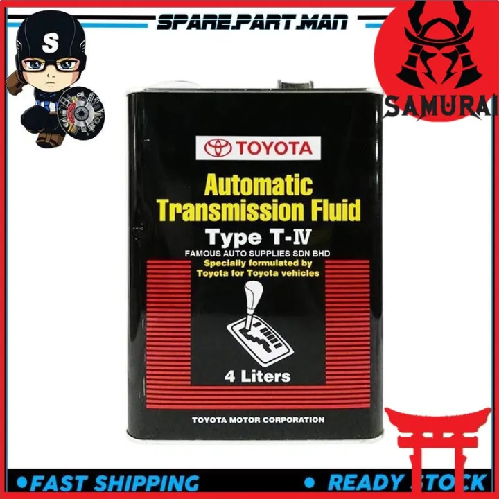 Toyota ATF Type IV T4 4L Automatic transmission Fluid Gear Oil (08886 ...