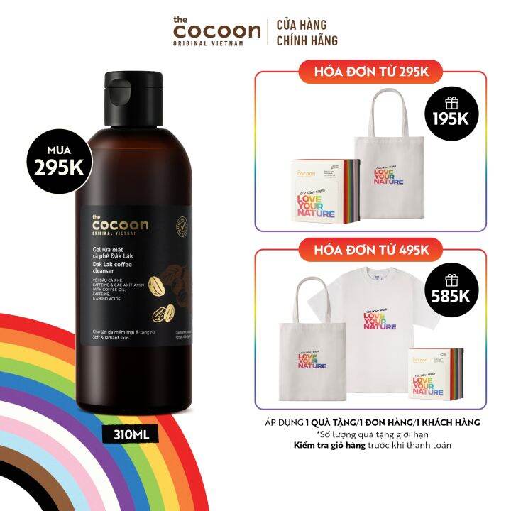 Bigsize - Gel rửa mặt cà phê Đắk Lắk Cocoon cho làn da tươi mới và rạng ...
