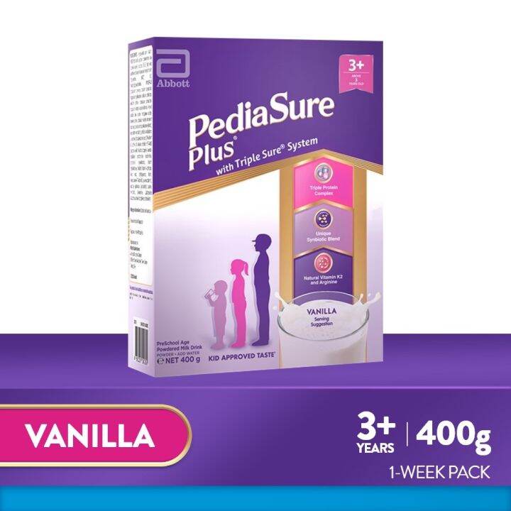 【COD】 Pediasure Plus Preschool Age (above 3years Old) Milk Drink Classic Vanilla 400g | Lazada PH