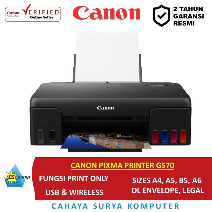 CANON PIXMA PRINTER G570 | Print Only | USB | Wireless | Lazada Indonesia