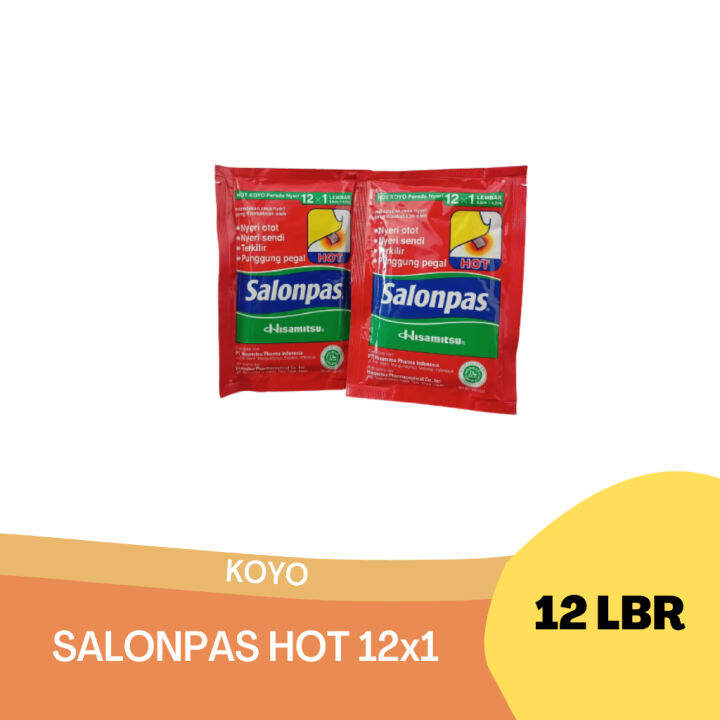 SALONPAS HOT MERAH 12X1 PER 1 SACHET | Lazada Indonesia