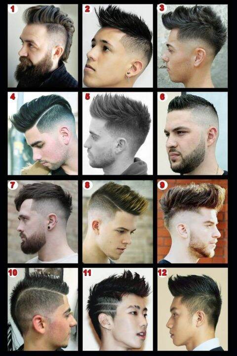 POSTER BARBEL SHOP & PANGKAS RAMBUT MODEL DEWASA MOHAWK | Lazada Indonesia