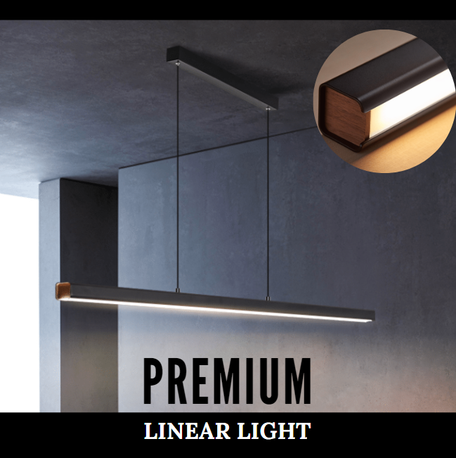 Premium Rectangular Long Linear Light Hanging and Surface Mount Type ...