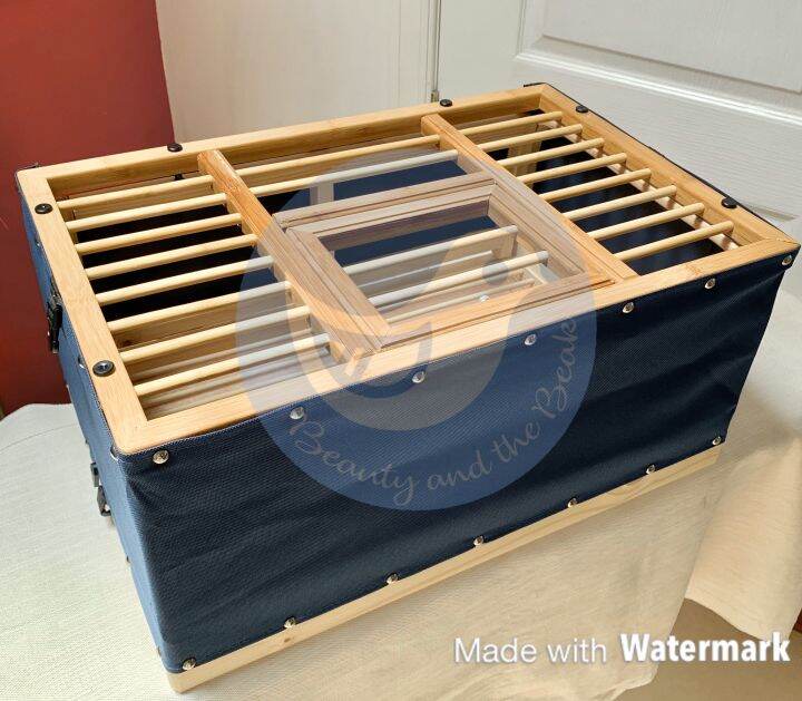 LARGE Pigeon Foldable Training Box Tbox Cage Bamboo water resist canvas ...