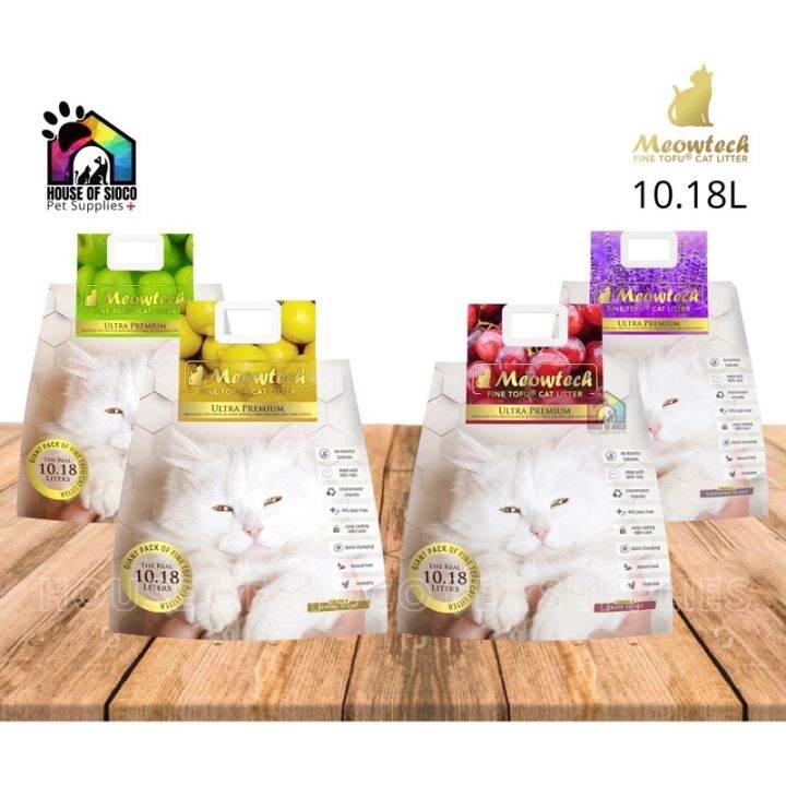 Meowtech Ultra Premium Fine Tofu Cat Litter 10.18L (4.5kg) | Lazada PH