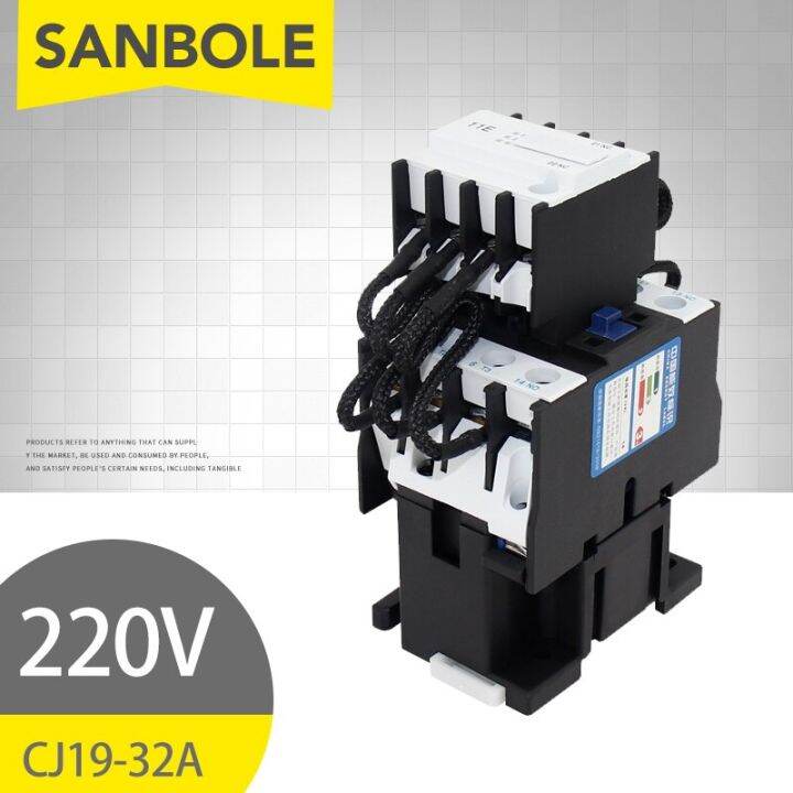 CJ19-32A Transfer Capacitor Contactor CDC9-32/11 Silver Contact Coil Three-phase AC380V 220V ...