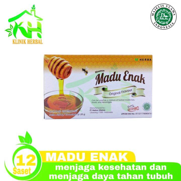 Madu Enak Sachet Minuman Madu Multivitamin Isi 12 Sachet | Lazada Indonesia