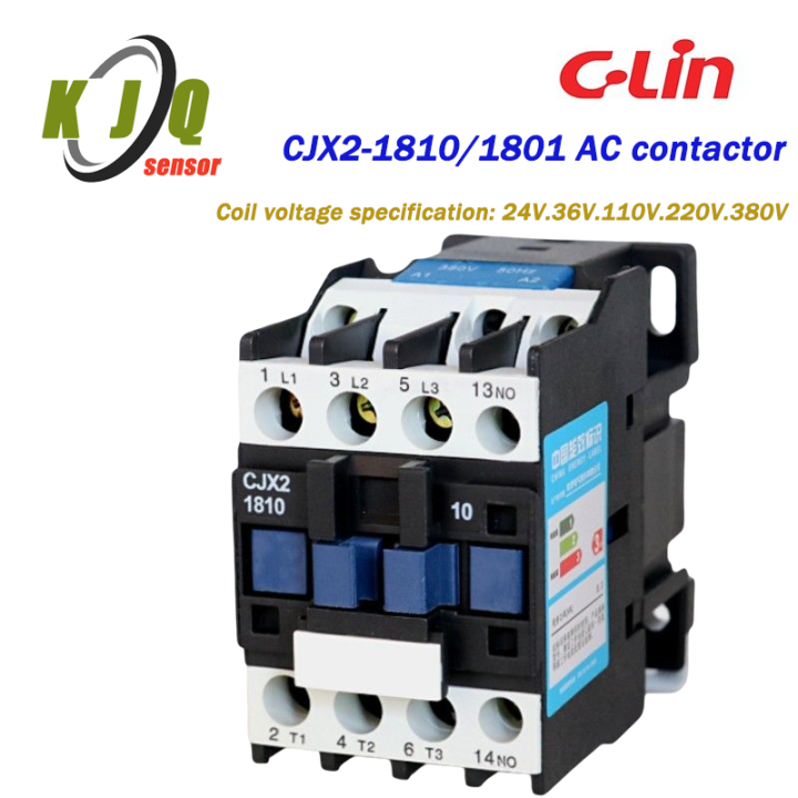 C-Lin AC contactor CJX2-1810 normally open CJX2-1801 normally closed AC220V AC380V AC110V AC36V ...