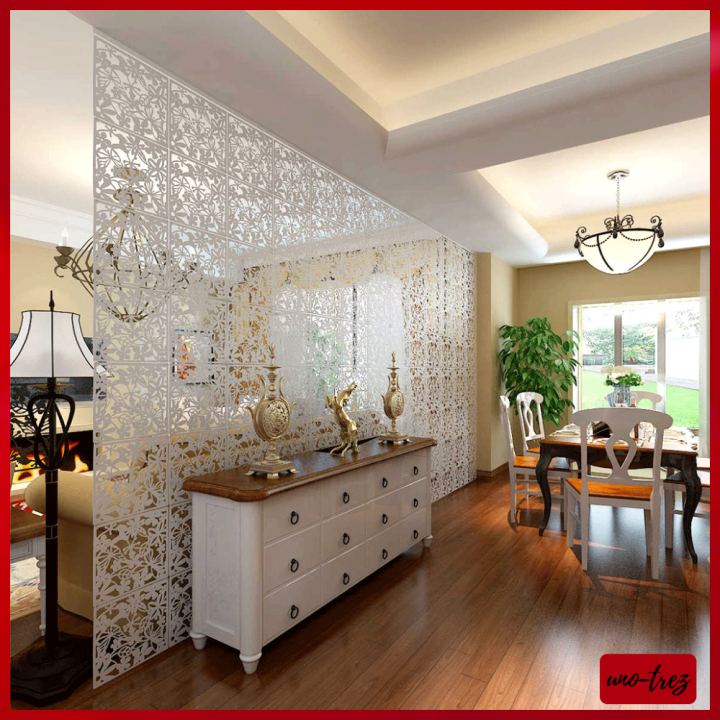 UNO-TREZ DIY Hanging Screen Wall Partition Plastic Hanging Screen ...