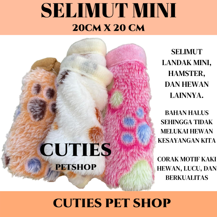 Selimut Landak Mini / Selimut hewan / Selimut hamster / Selimut sugar ...