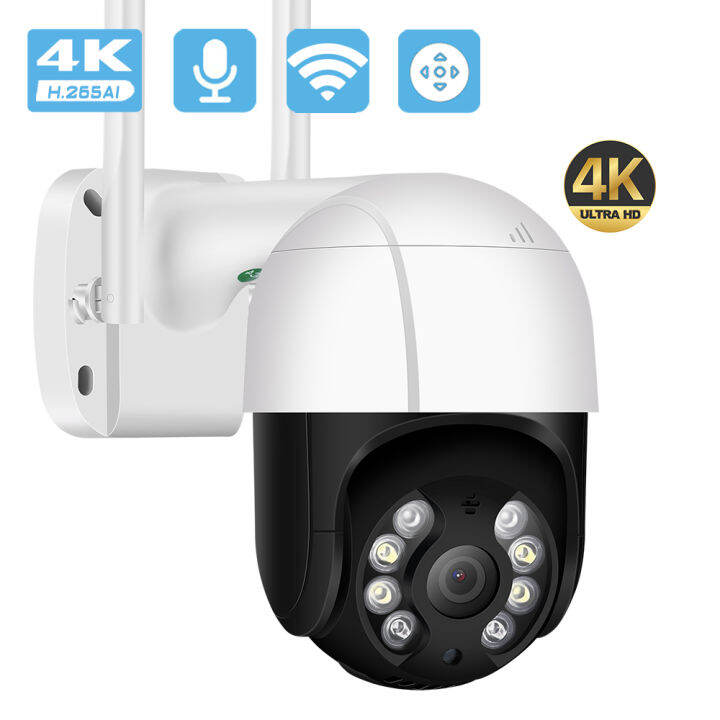 4K 8MP 5MP HD PTZ WiFi IP Camera AI Humanoid Detection 1080P Waterproof ...