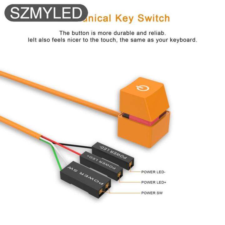 Power Switch PC Power Supply Control Adapter With 2M/4M Extended Cable ...