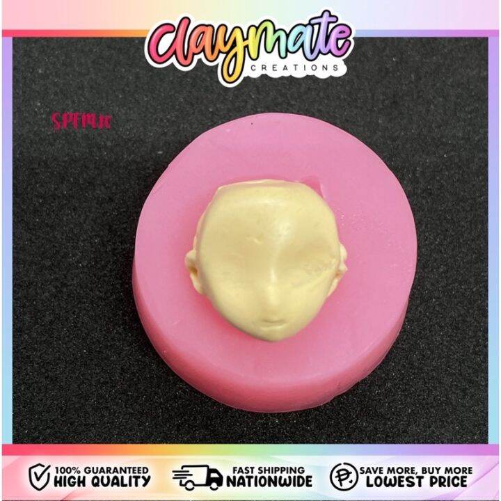 M=`Pink Face Mold/ Anime Face mold/ Human Face Mold for Epoxy Resin ...