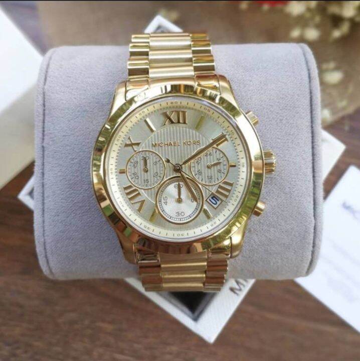 Original Michael Kors MK6274 Cooper Chronograph Gold Dial Gold-Tone ...