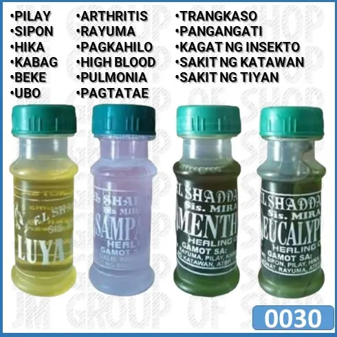 JM SH-0030 | Authentic El Shaddai Miracle Healing Oils [ LUYA | MENTHOL ...