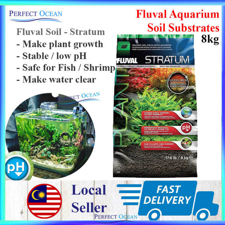 Fluval Soil Stratum 8kg (MAX 1 PACK PER ORDER) Baja Tanah Pokok Plant ...