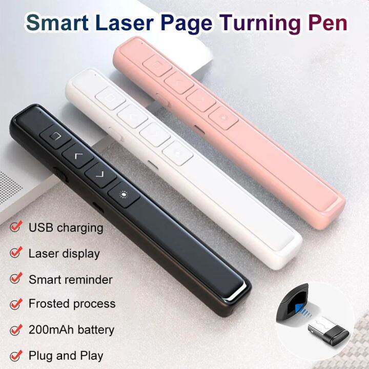 2.4Ghz USB Wireless Presenter Business PPT Laser Pointer Plug and Play ...
