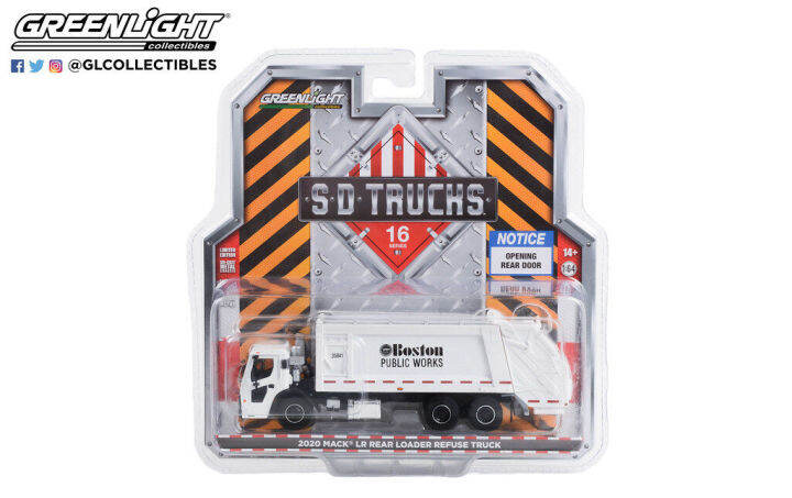 Greenlight 1/64 S D Trucks Series 16 - 2020 Mack LR Rear Loader Refuse Truck 45160-C | Lazada.co.th
