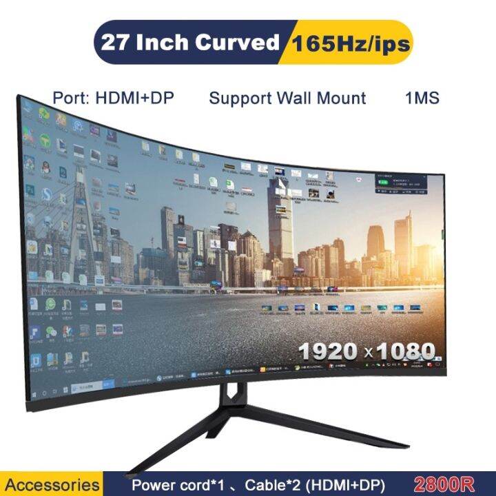 【COD】 Expose PC gaming Monitor 27 inch curved monitor 24 desktop ips ...
