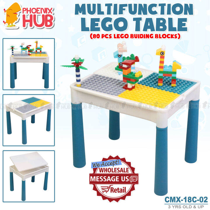 Phoenix Hub CMX-18C-02 Building Blocks Table Set 80pcs Blocks Lego ...