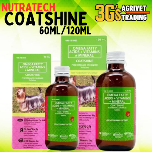 [3G AGRIVET] COATSHINE 60ML / 120ML (OMEGA FATTY ACIDS+VITAMINS ...