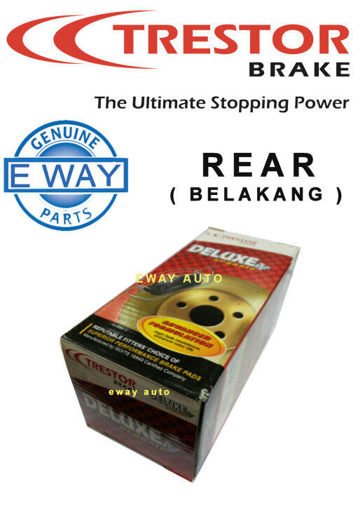 TRESTOR BRAKE PADS PROTON WAJA REAR | Lazada