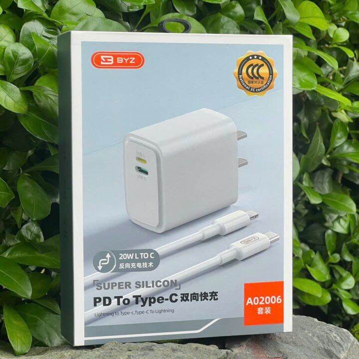 Bộ củ sạc nhanh PD Hai Đầu BYZ A02006 Chip Thông Minh 20W | Lazada.vn