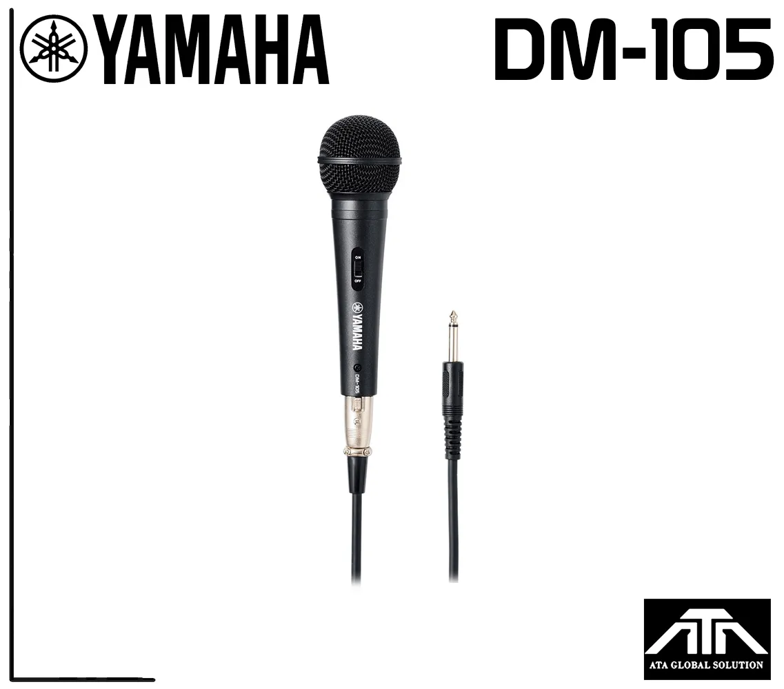 YAMAHA DM-105 | ไมโครโฟนแบบ Dynamic พร้อมสายไมค์ ความยาว 5 เมตร ...
